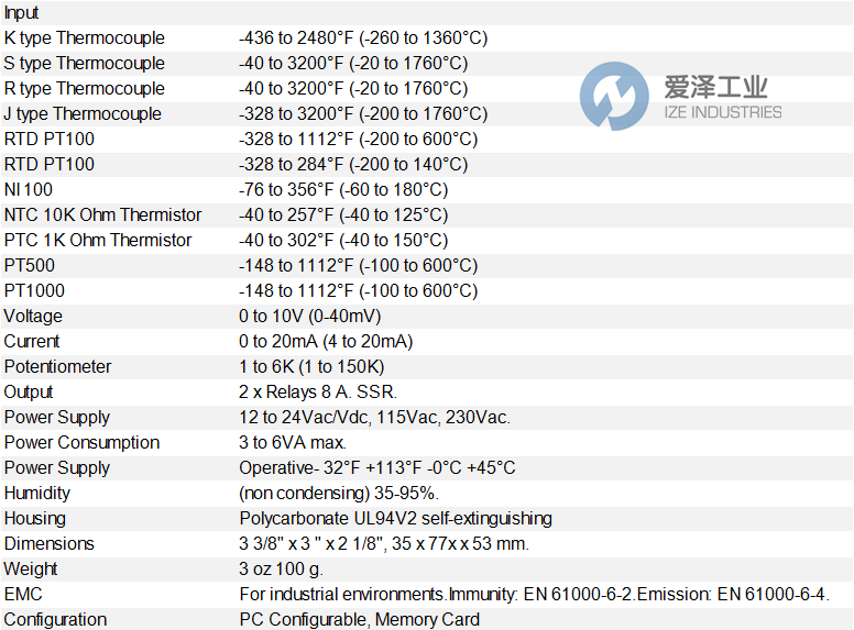 PIXSYS温控器ATR142-ABC