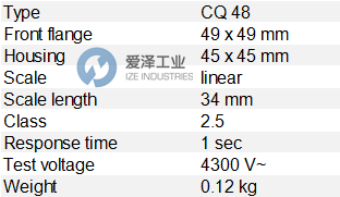 CEWE电流表CQ48 4-20mA 0-100 %CQ48 4-20mA 0-100 %-阿仪网