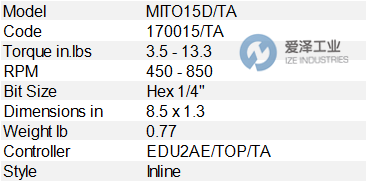 KOLVER电动螺丝刀MITO15D/TAMITO15D/TA-阿仪网