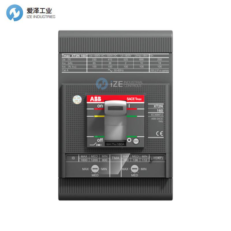 ABB塑壳断路器XT2S160 THD16-300FF 4F +RC Sel xXT2 4XT2S160 THD16-300FF 4F +RC ...