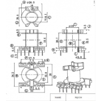 【PQ3230变压器骨架 立式6+6针 电木材质 有套磁芯销售】价格_厂家-供应商网