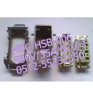 【供应6针工业插头 HDC-HSB-006M/F 35A/690V 大功率35A连接器】价格_厂家-供应商网