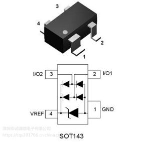 【USB2.0接口保护TVS管阵列SR05单向 TVS 二极管阵列|SOT-143】价格_厂家-供应商网