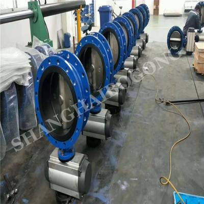 【气动法兰软密封蝶阀 D641X-16C 气动执行器带三连件铸钢蝶阀DN80 中国供应商】价格_厂家-供应商网