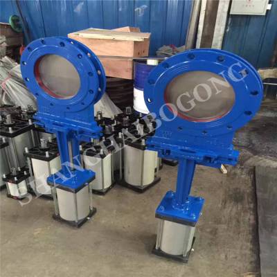 【PZ673X气动明杆刀型闸阀 PZ673X-10C 气动浆液阀 对夹式刀闸阀】价格_厂家-供应商网