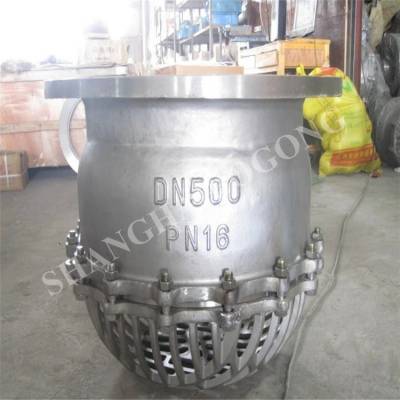 H42X-40RL 不锈钢316L法兰底阀 H42X 水泵用带网立式止回底阀价格 - 推发网