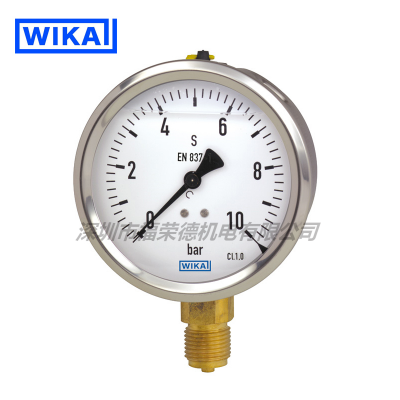 【213.53.063威卡WIKA不锈钢耐震压力表 量程100MPA 径向螺纹G1/4B】价格_厂家-供应商网
