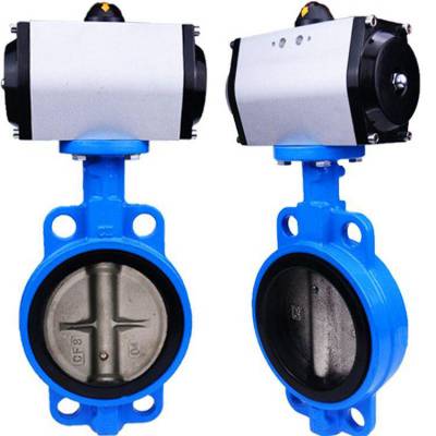 【AT型气动蝶阀D671X-16Q气动软密封蝶阀 对夹式球墨板球墨体蝶阀 气动对夹蝶阀】价格_厂家-供应商网