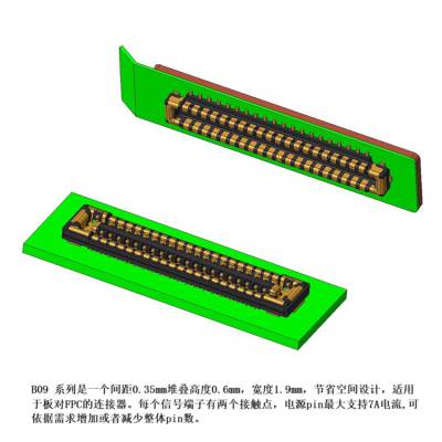 【B09系列兼容替代HRS品牌BK13系列的板对板或板对FPC连接器】价格_厂家-供应商网