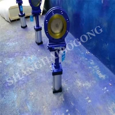 【上海渤工 PZ673H-16C 铸钢气动明杆刀型闸阀 气动带三联件闸阀】价格_厂家-供应商网